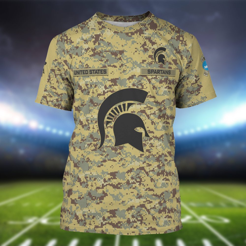 Michigan State Spartans Camouflage Hoodie, Sweatshirt, T-shirt, Zipper ...