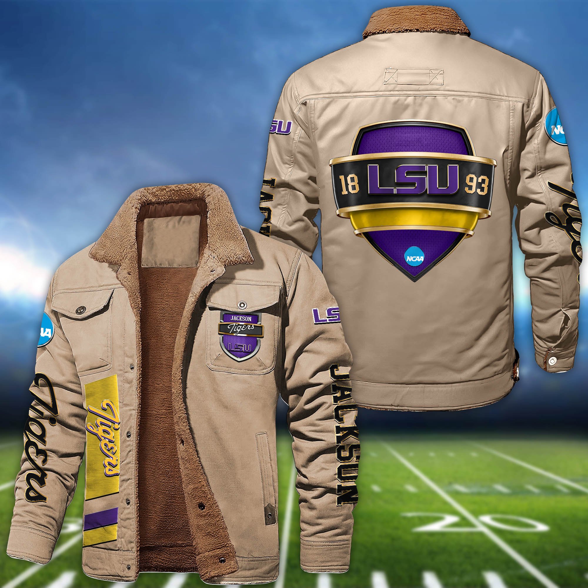 LSU TIGERS Fleece Bomber Jacket 2024 Version Personalized Your Name ...