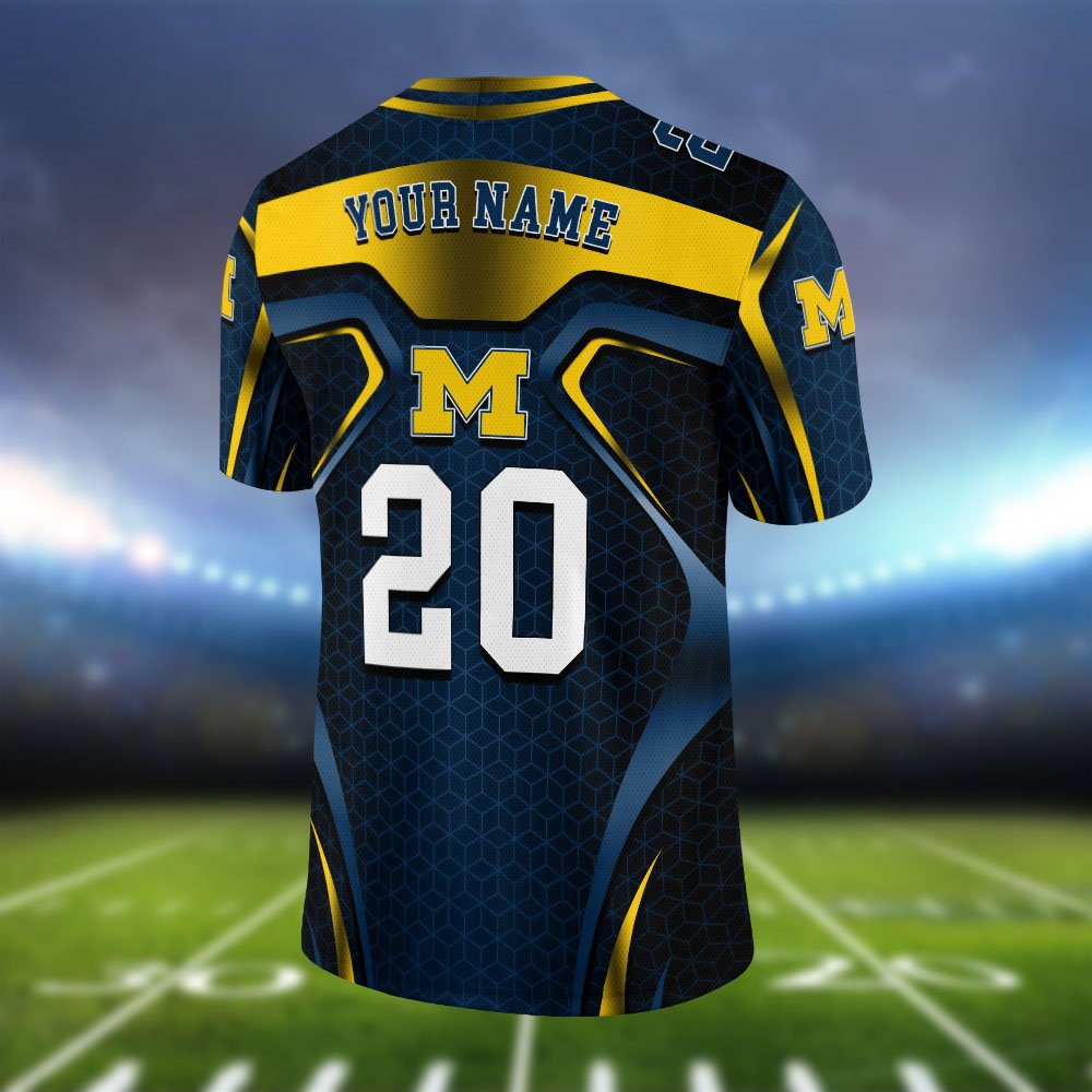 Michigan Wolverines Vneck Football Jersey 2024 Version Personalized ...