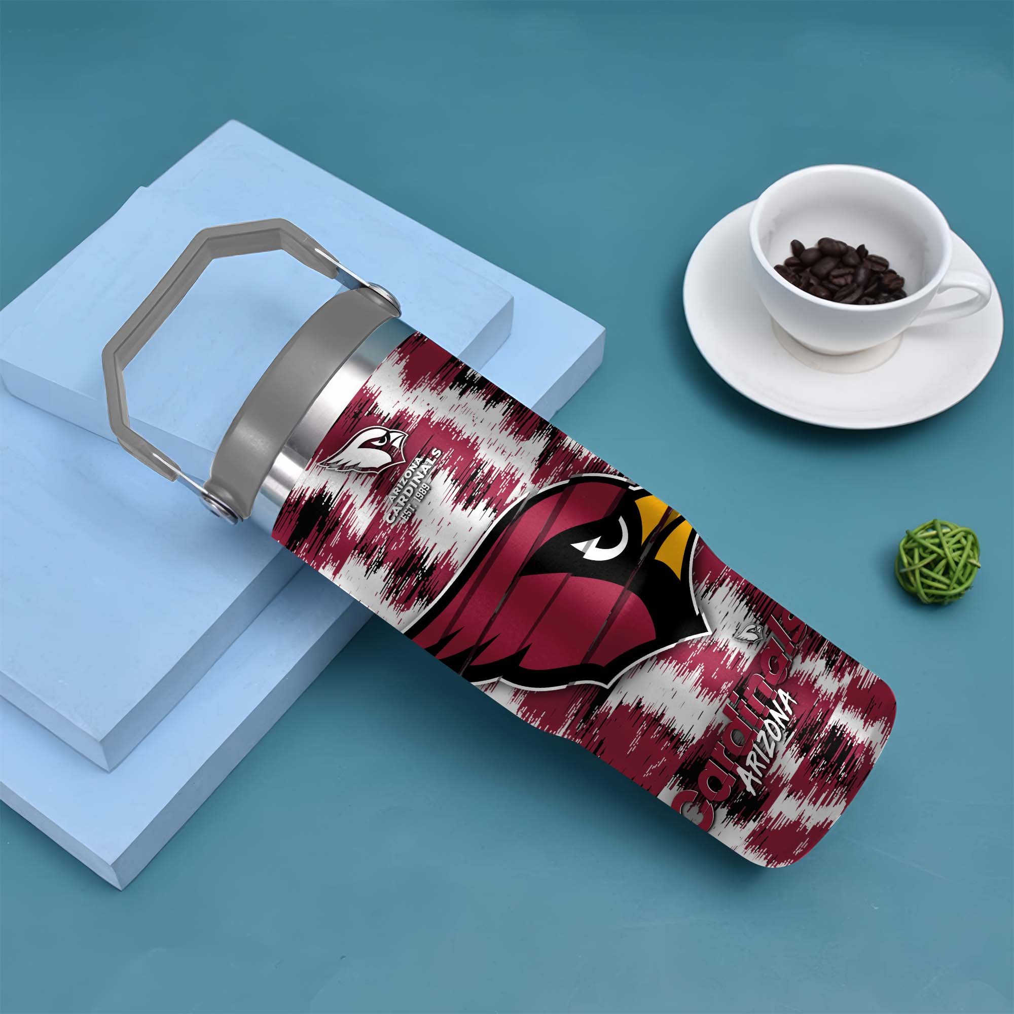 Arizona Cardinals Flip Straw 30oz Tumbler Custom Your Name, Sport Flip ...