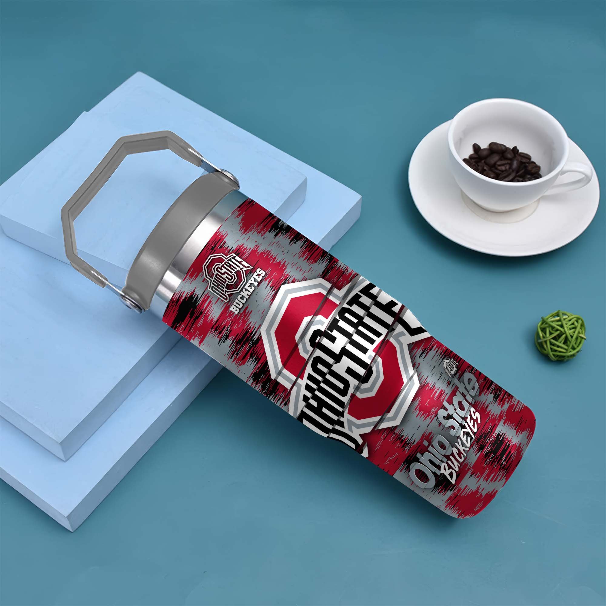 Ohio State Buckeyes Flip Straw 30oz Tumbler Custom Your Name, Sport ...