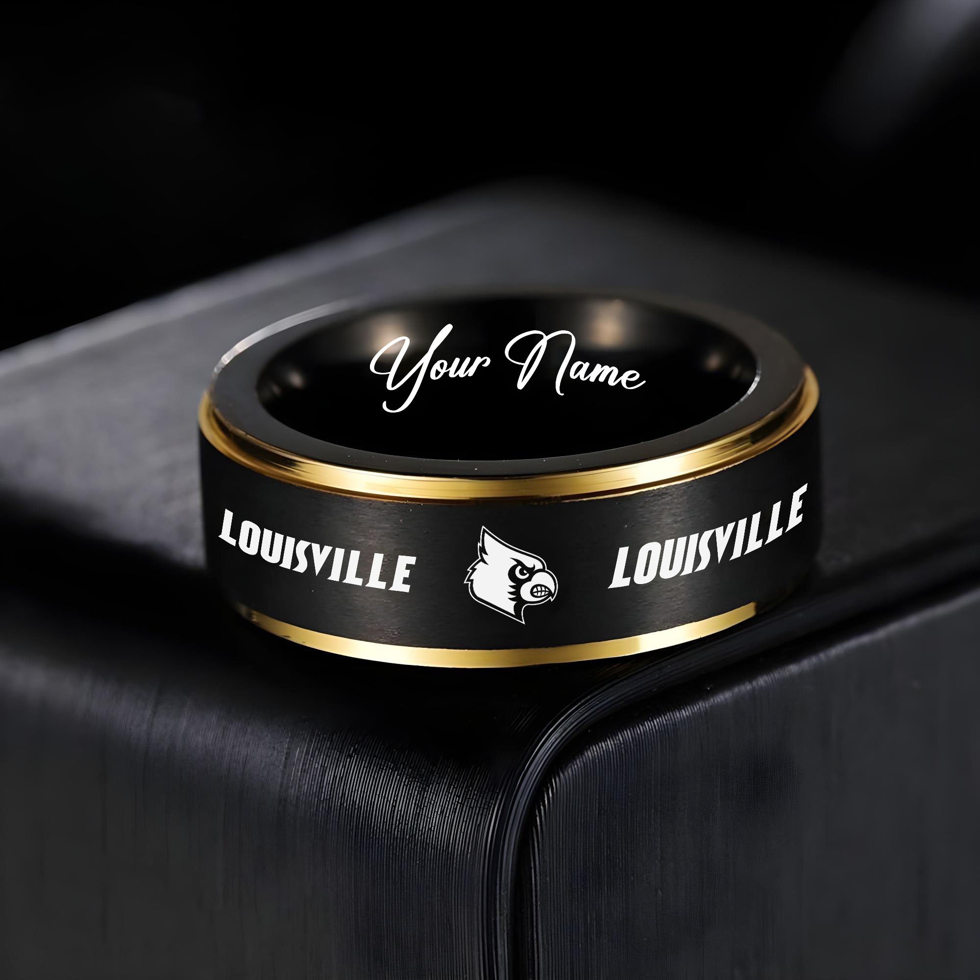 Louisville Cardinals Stainless Steel Rings Comes With Box 2025 versions ...