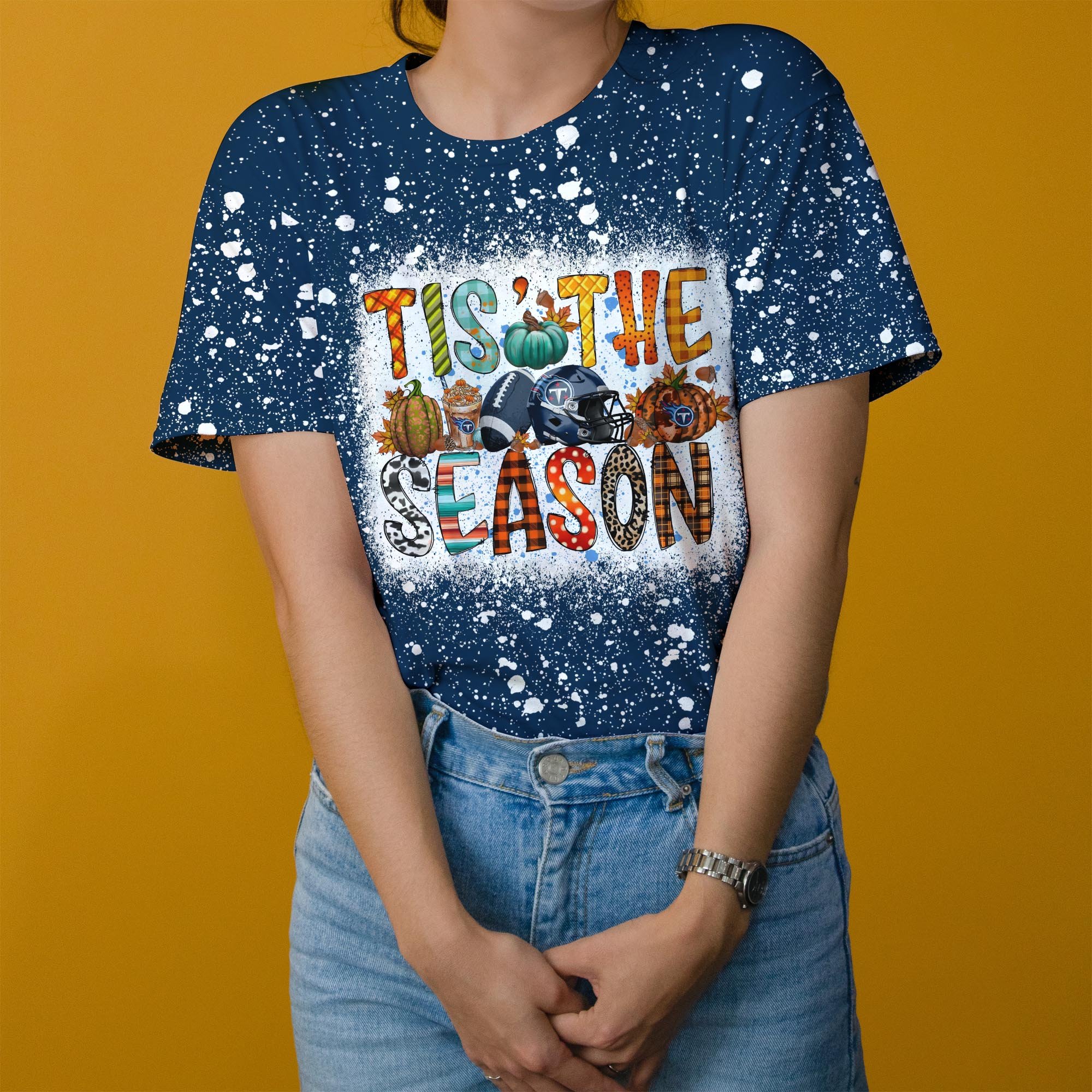 Tennessee Titans 3D Shirts, Tis The Season Shirts, Sport Shirts For Fan ...